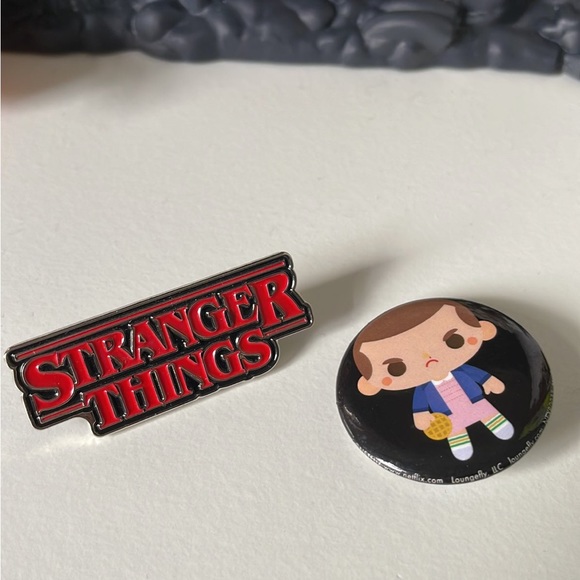 Netflix | Jewelry | Stranger Things Enamel Pins | Poshmark